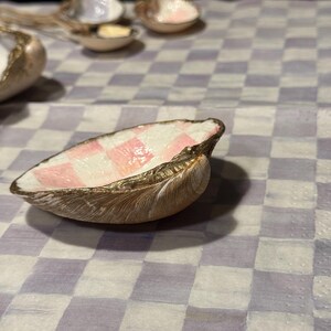 Checkered Clam Shell Ring Dishes - Etsy