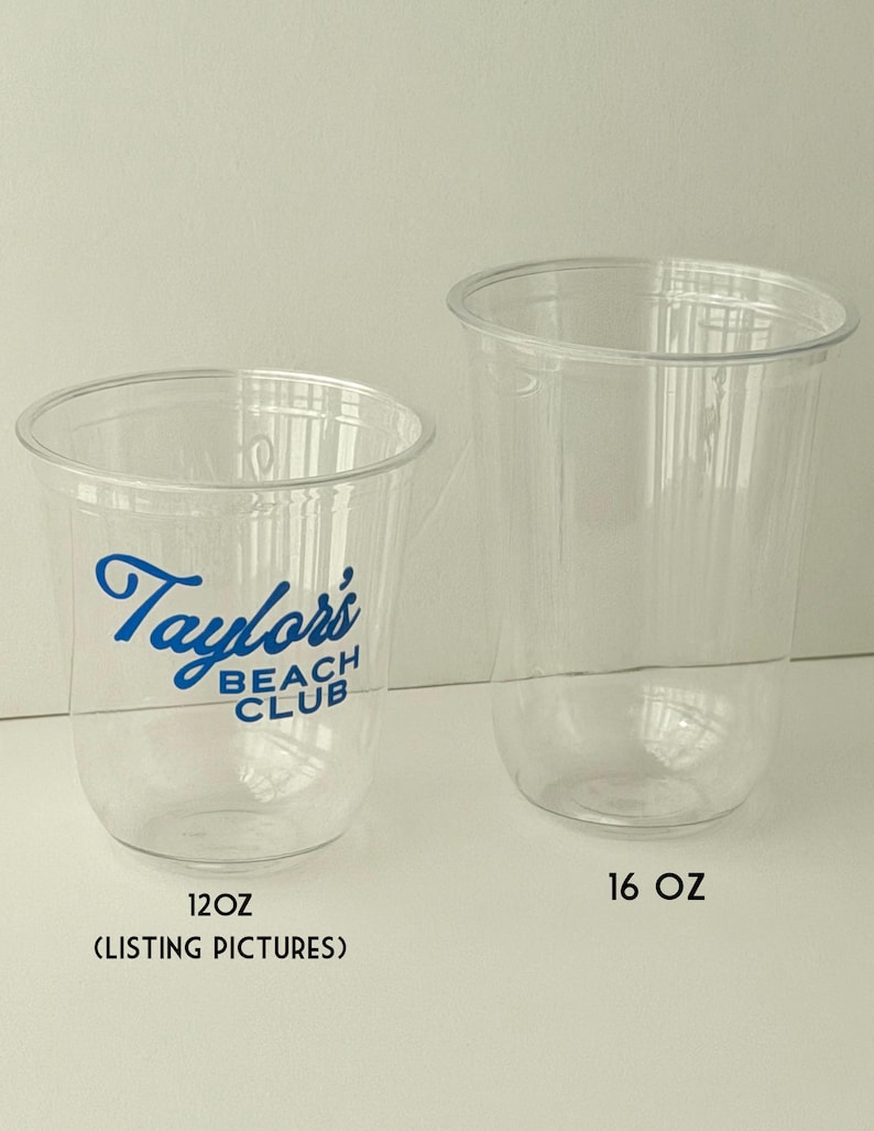 Custom Beach Club Plastic Cup | Bachelorette Party | Custom Vacation ...