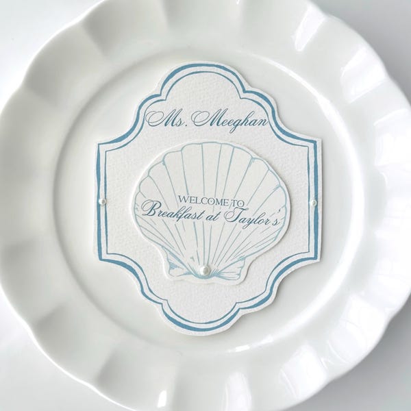 Shell Place Card - Etsy