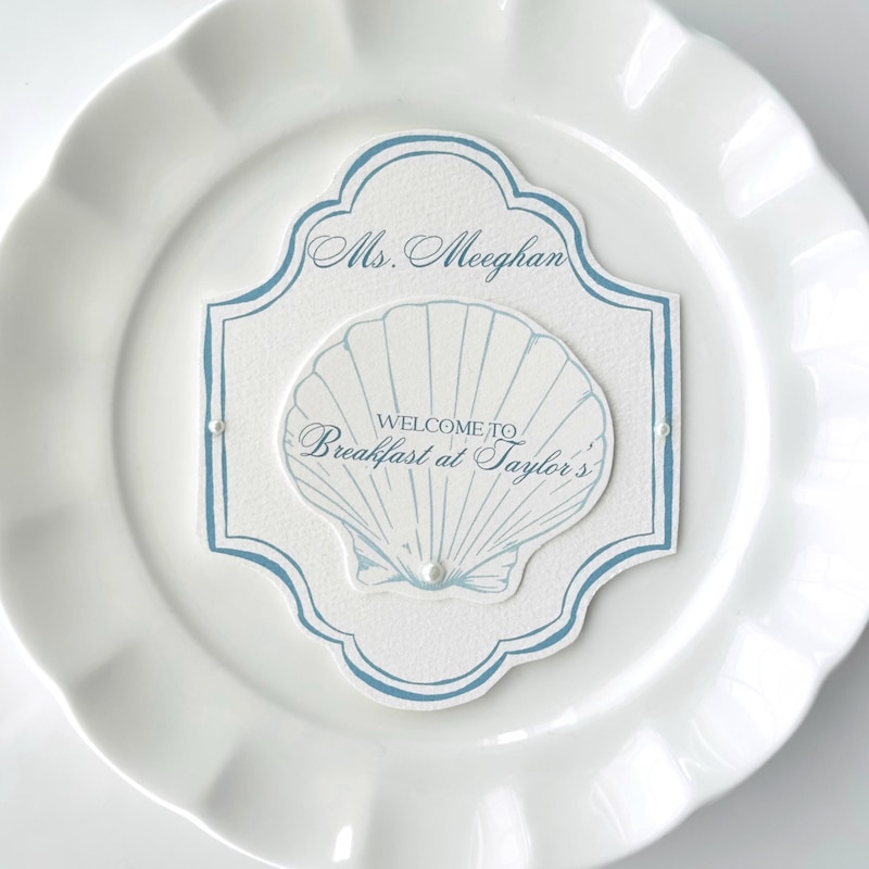 Shell Place Card - Etsy