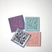 Custom Funky Colorful Save the Date | Abstract Wedding Save the Dates ...