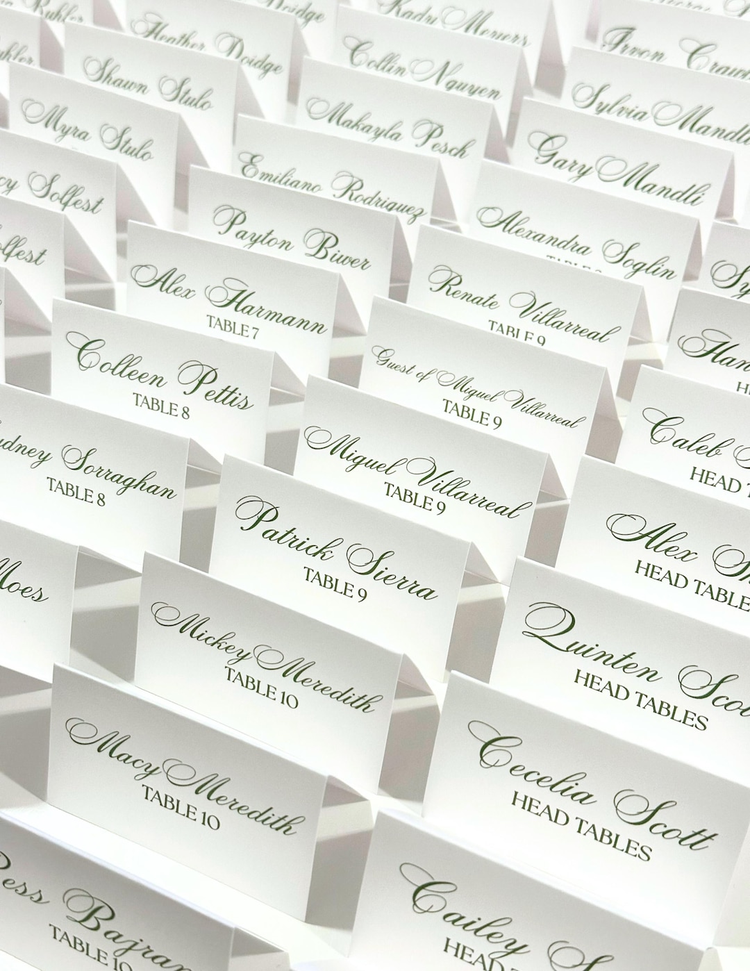 Wedding Place Card | Escort Card | Event Table Decor | Dinner Party ...