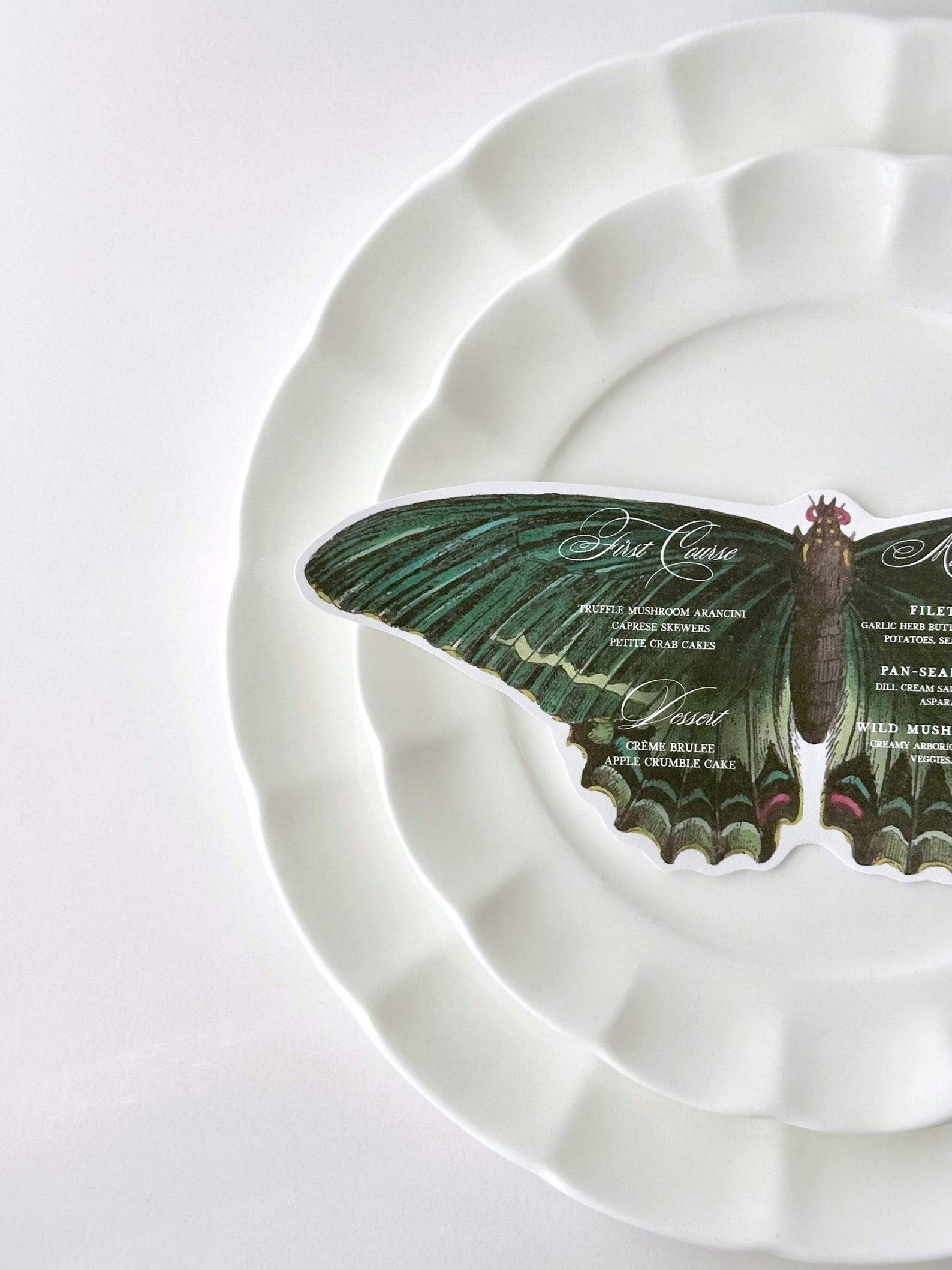 Vintage Butterfly Menu | Wedding Menu | Butterfly Menu | Vintage ...