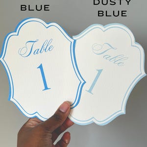 Watercolor Table Numbers | Paper Table Numbers | Custom Table Number ...