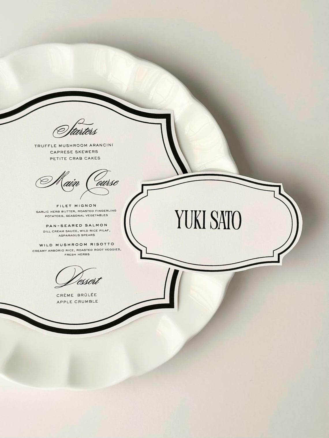 Custom Menu | Wedding Menu | Table Decor | Unique Border Menu | Event ...