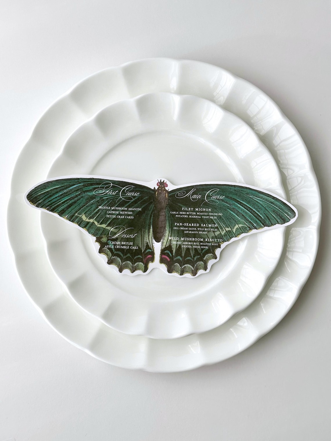 Vintage Butterfly Menu | Wedding Menu | Butterfly Menu | Vintage ...