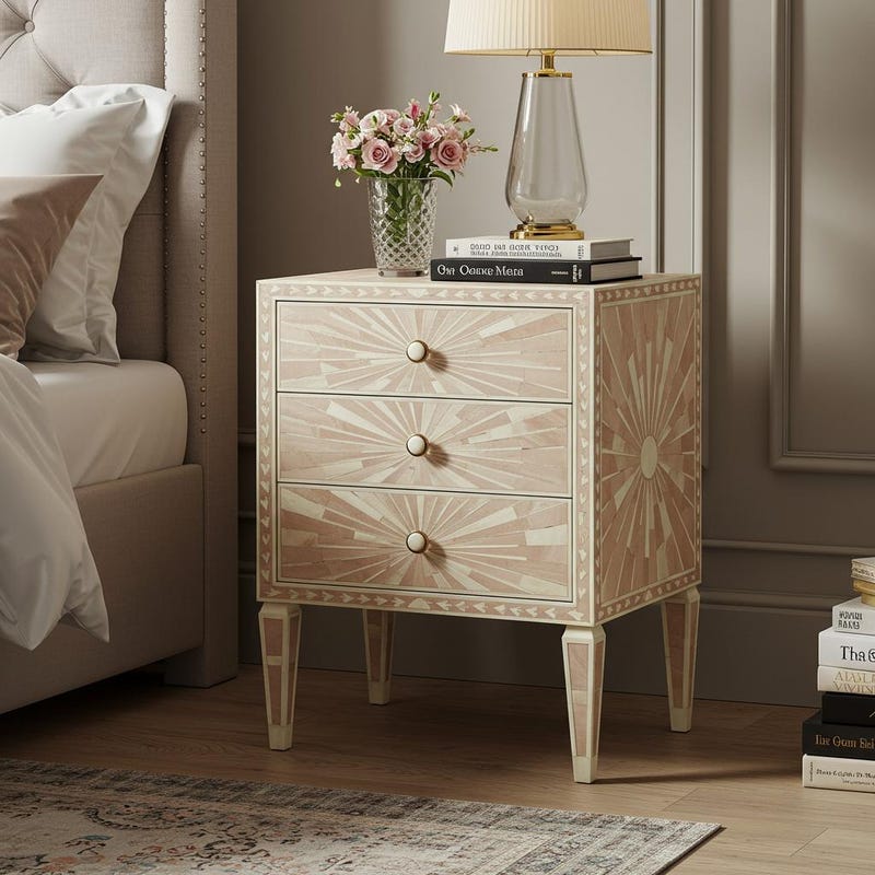 Bone Inlay Nightstand - Etsy