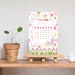 Calendar, 2025 Desktop Calendar, Flower, Tulips, Daisy, Lavender ...