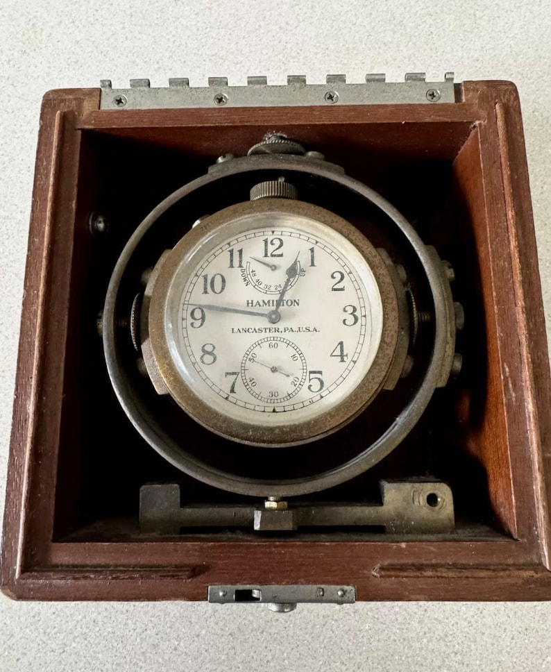Hamilton Ship Chronometer Model 22 and 21 US Navy Bureau of Ships 1943 - Etsy