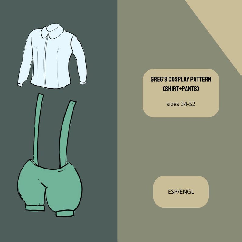Greg's Cosplay Pattern - Over the Garden Wall. - Etsy