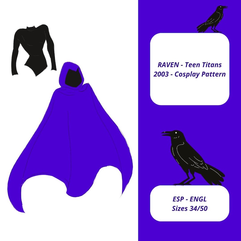 Raven Cosplay Costume - Etsy