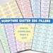 Printable Scripture Easter Egg Fillers | Easter Bible Verses | Instant ...