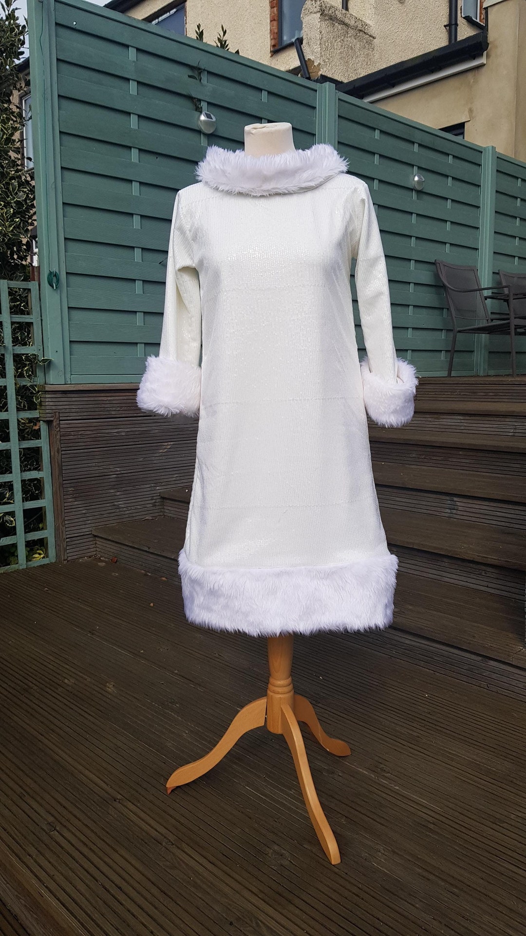 Enid Sinclair Rave N Dance White Sequin Party Dress Cosplay Commission ...