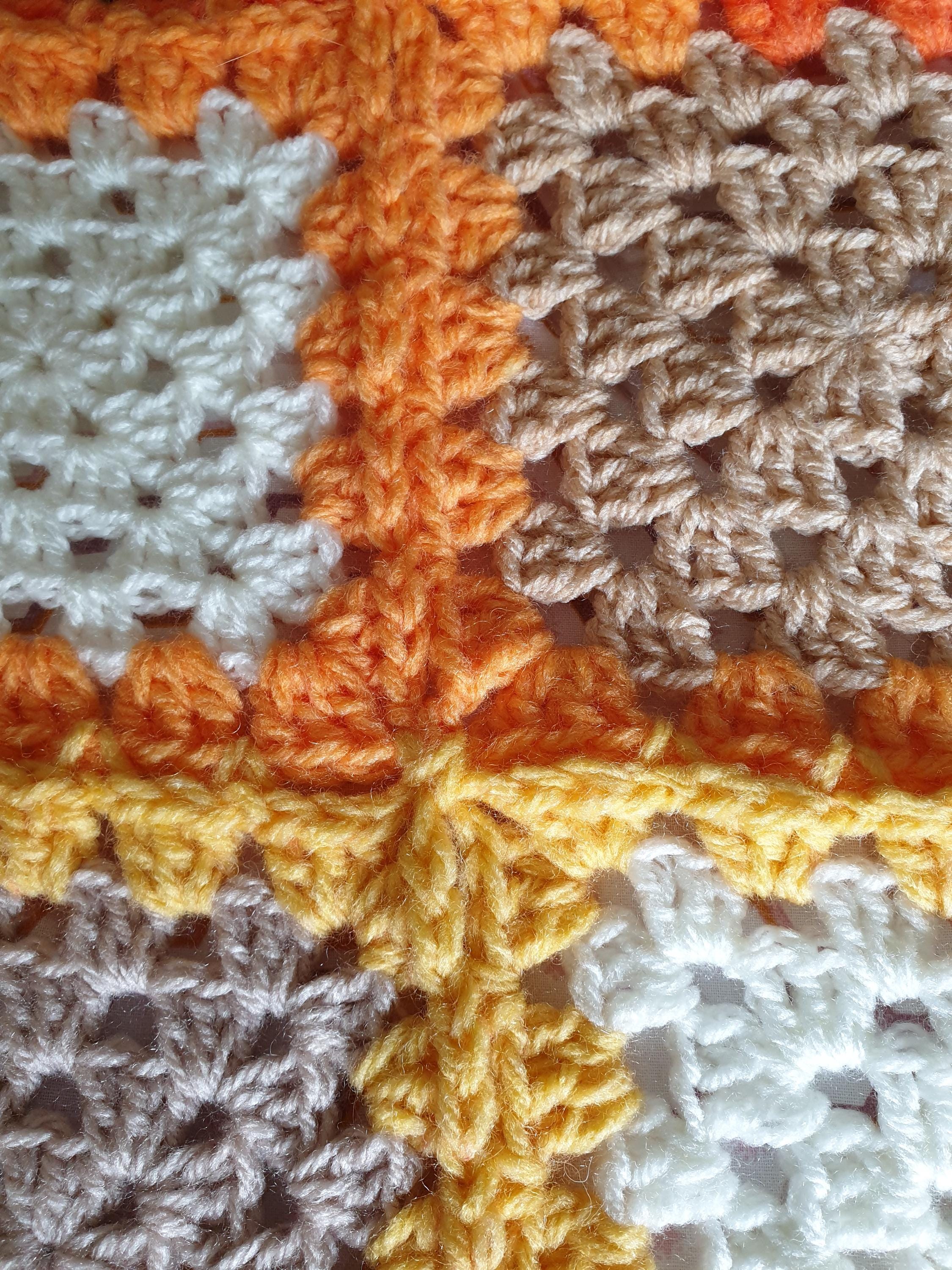 Unique Upcycle Crochet Granny Square Blanket - Etsy