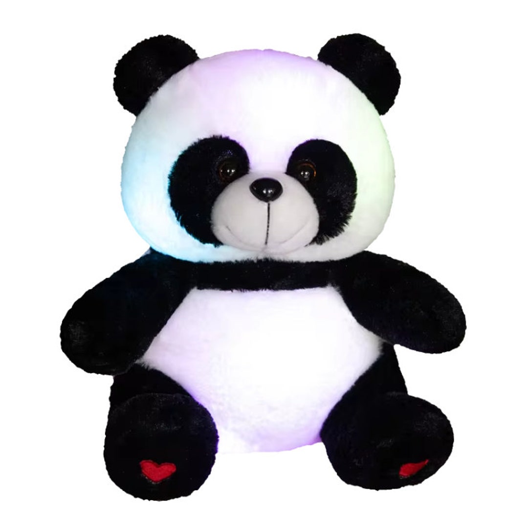 Plushy Panda LED Glowing Toy for Kids Custom Color, Gift - Etsy
