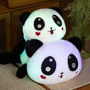 Plushy Panda LED Glowing Toy for Kids Custom Color, Gift - Etsy