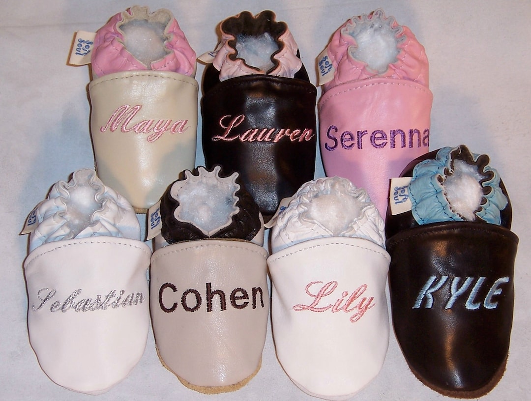 Custom Leather Soft Soled Baby Shoes - Etsy