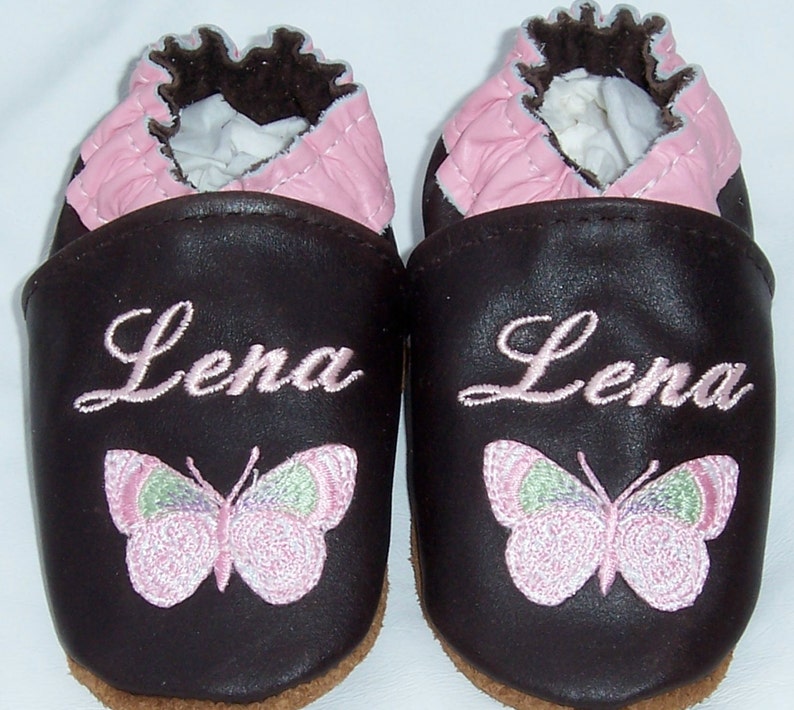 Personalized Leather Baby Shoes - Etsy