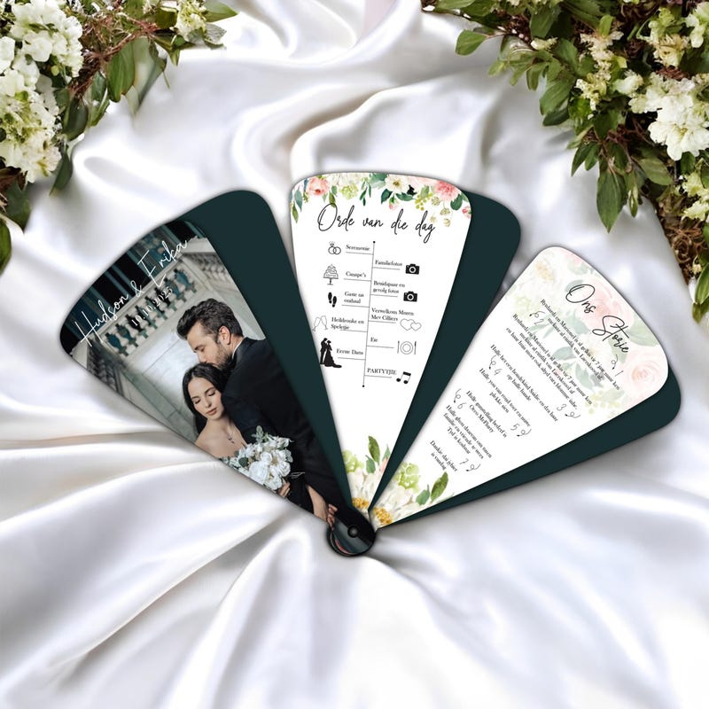 Wedding Fans Floral - Etsy