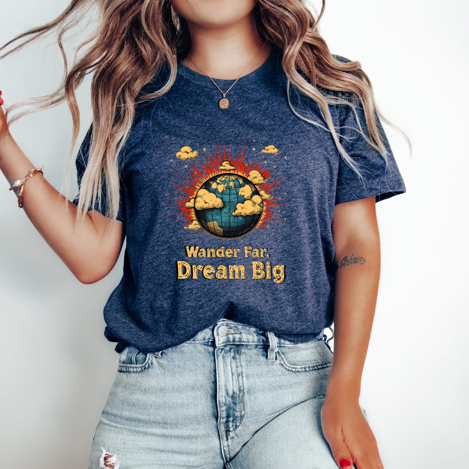 Wander Far Dream Big Travel Adventure Shirt Inspirational Explore the ...
