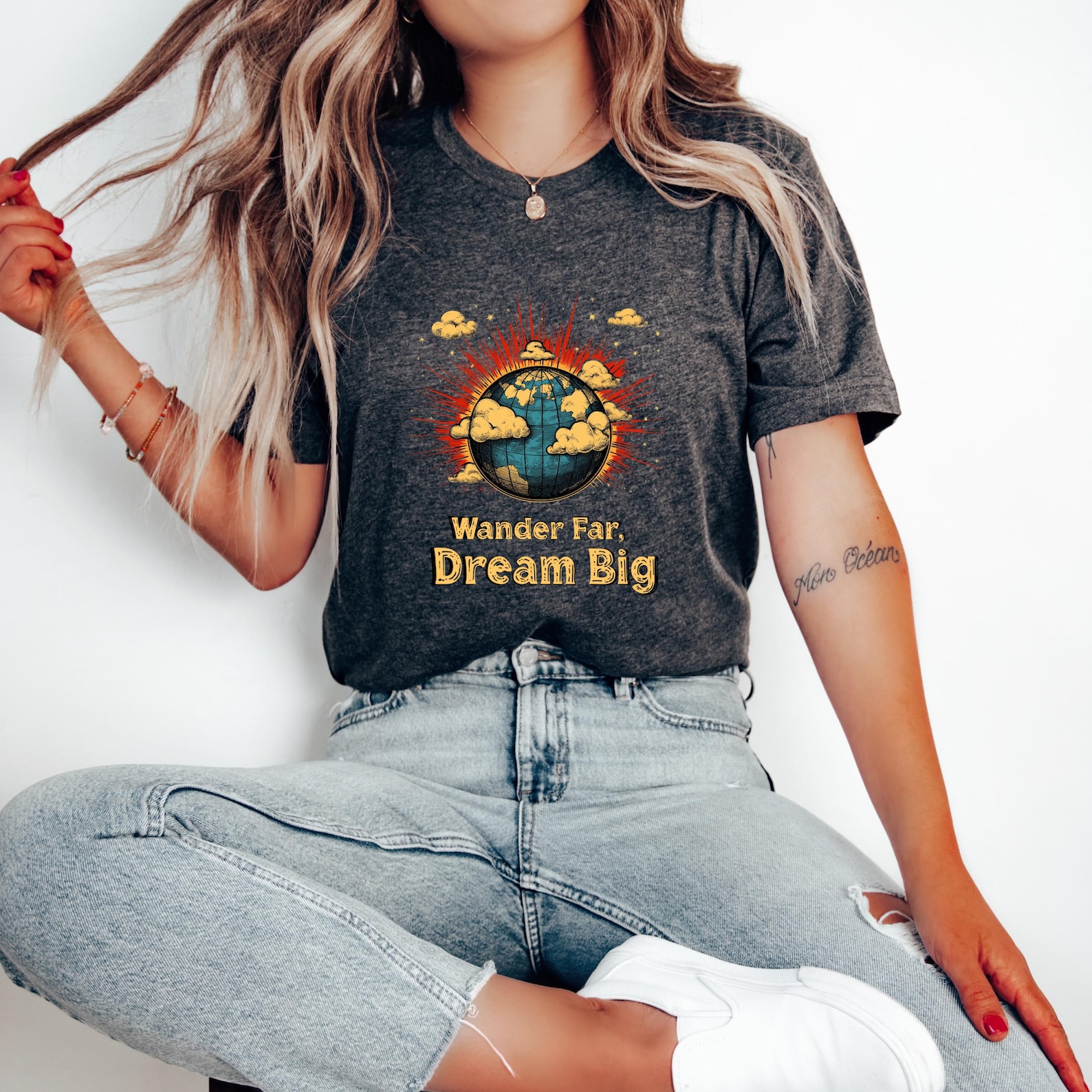 Wander Far Dream Big Travel Adventure Shirt Inspirational Explore the ...