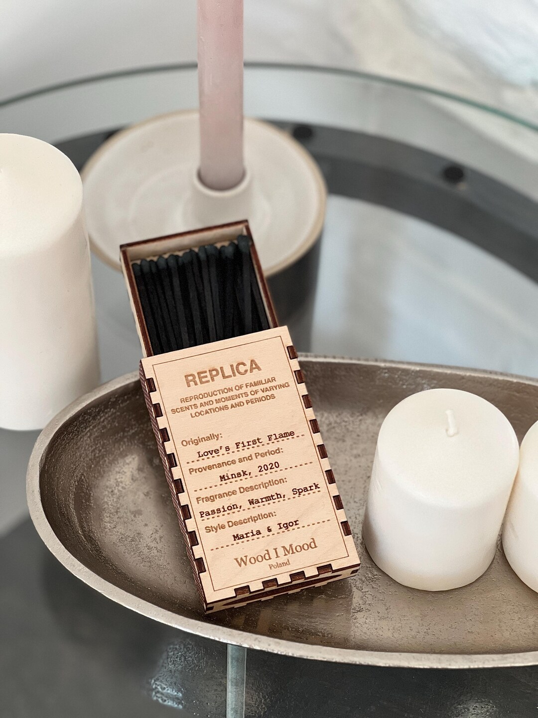 Personalized Large Matchbox, Matchbox With Long Matches, Inspired by ...