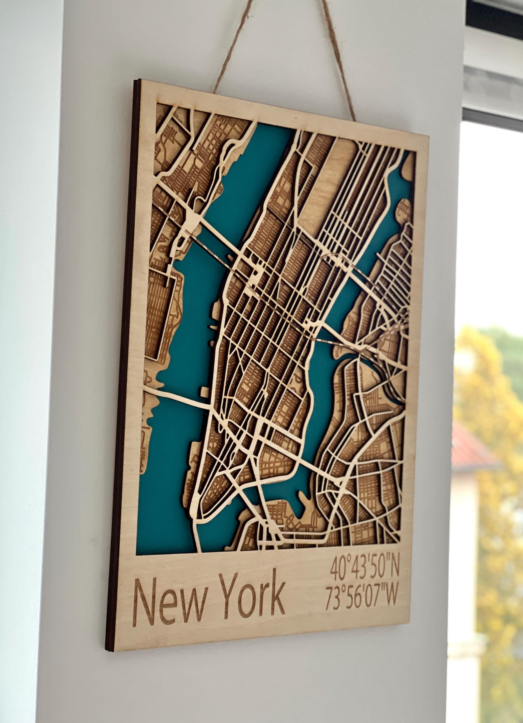 Custom Wooden Map of Any City – Handmade Travel Memory Gift (made to ...