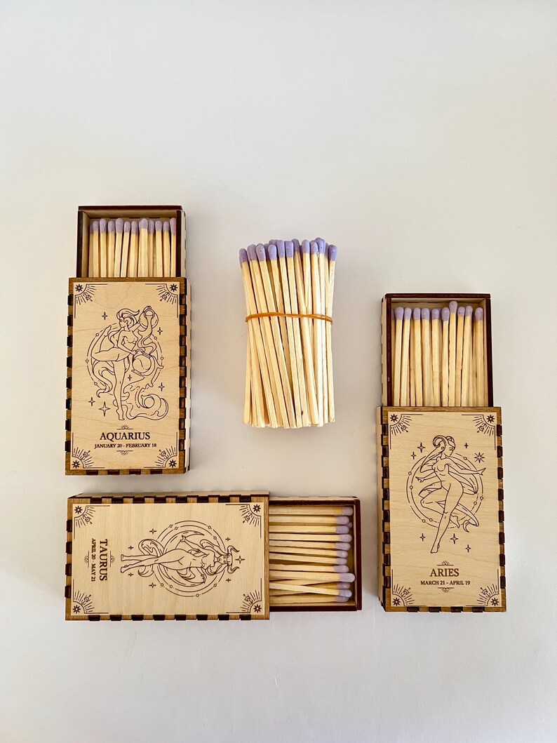 Long Purple Matches • Candle Matches, Home Decor - Etsy