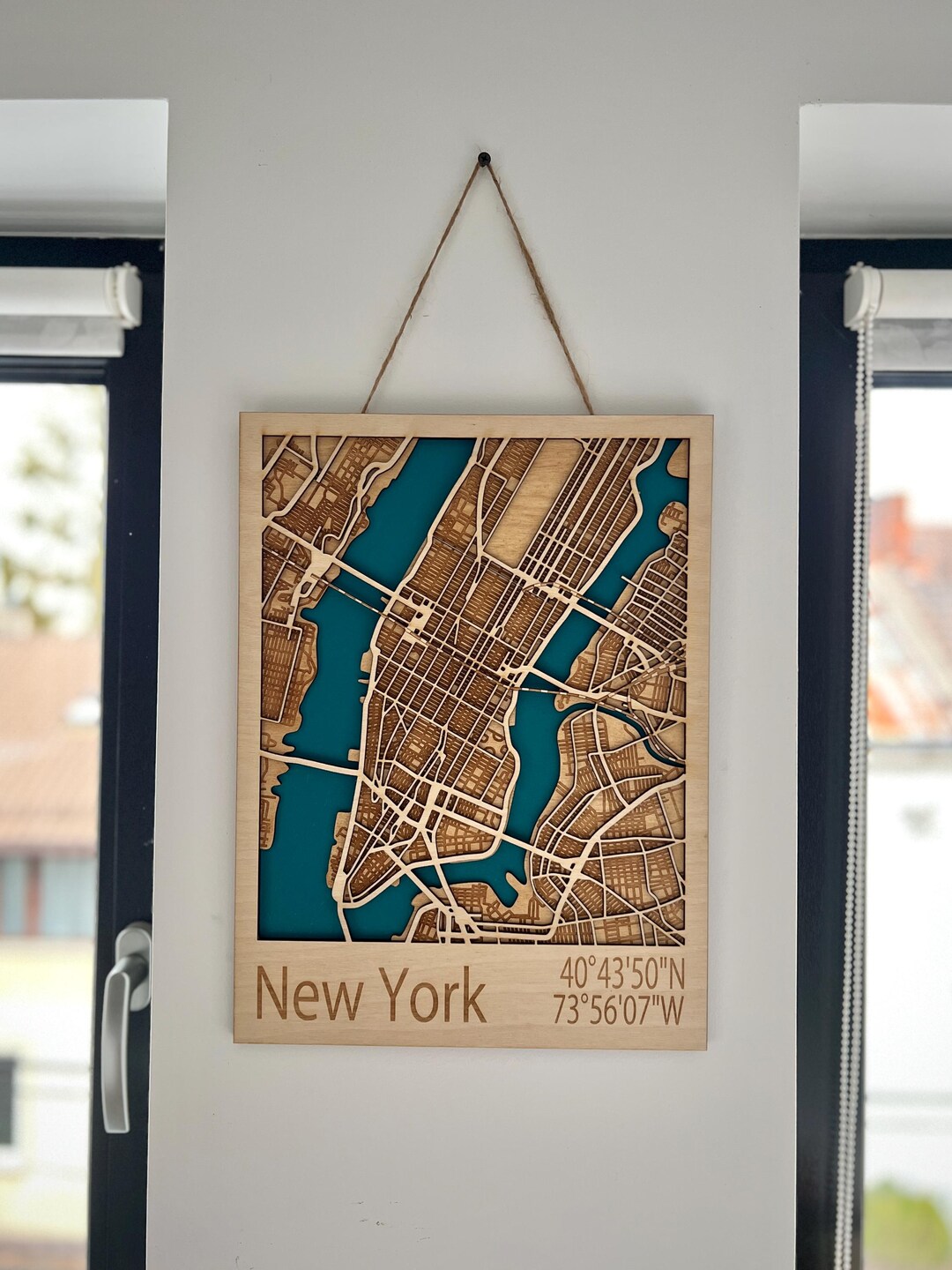 Custom 3D Wooden City Map - Personalized Wall Art (made to Order) - Etsy