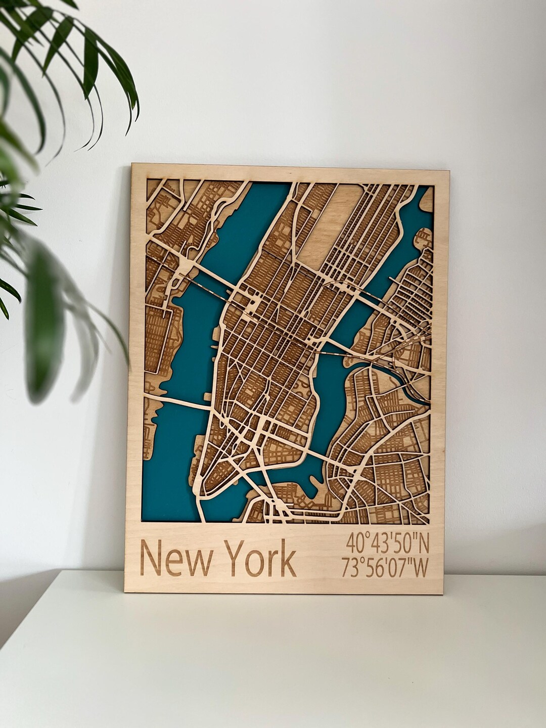 Custom Wooden Map of Any City – Handmade Travel Memory Gift (made to ...