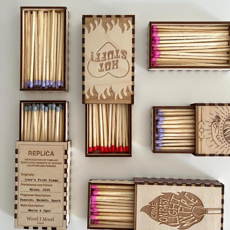 Coloured Matches - Etsy UK