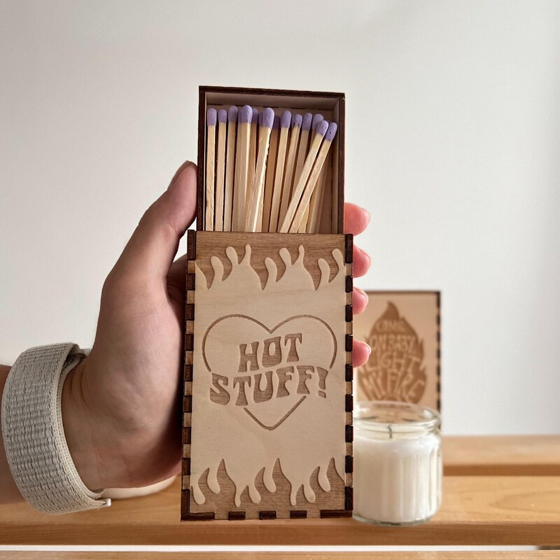 Wooden Match Holder - Etsy