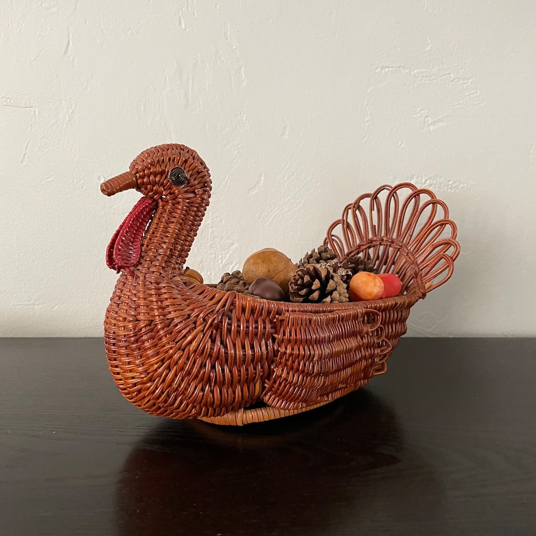 Vintage 70s Thanksgiving Turkey Decorative Serving Table - Etsy