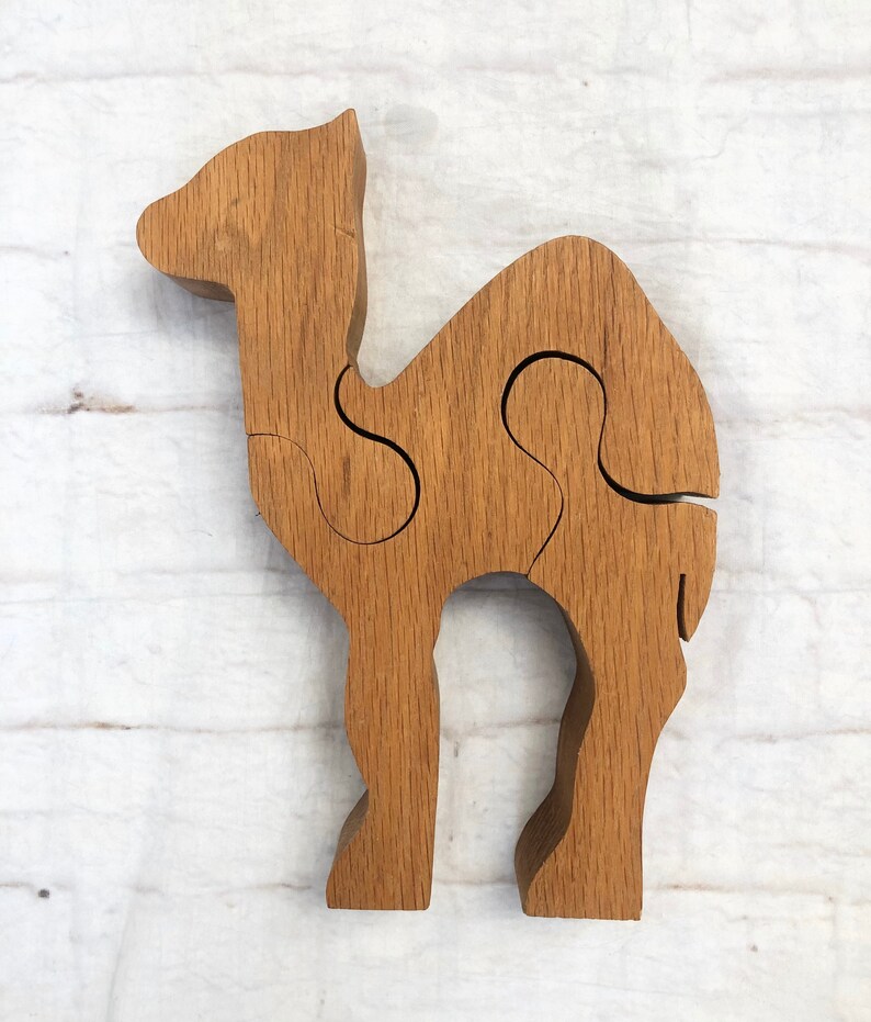 Vintage Large Wood Camel Puzzle Art Baby Toddler Game Toy - Etsy