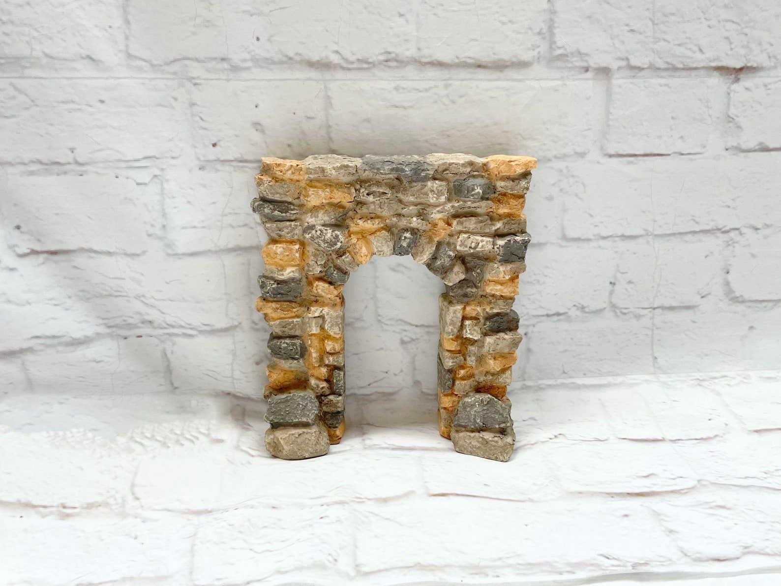 Vintage Y2K Stone Arch Statue Figurine Medieval Rustic - Etsy