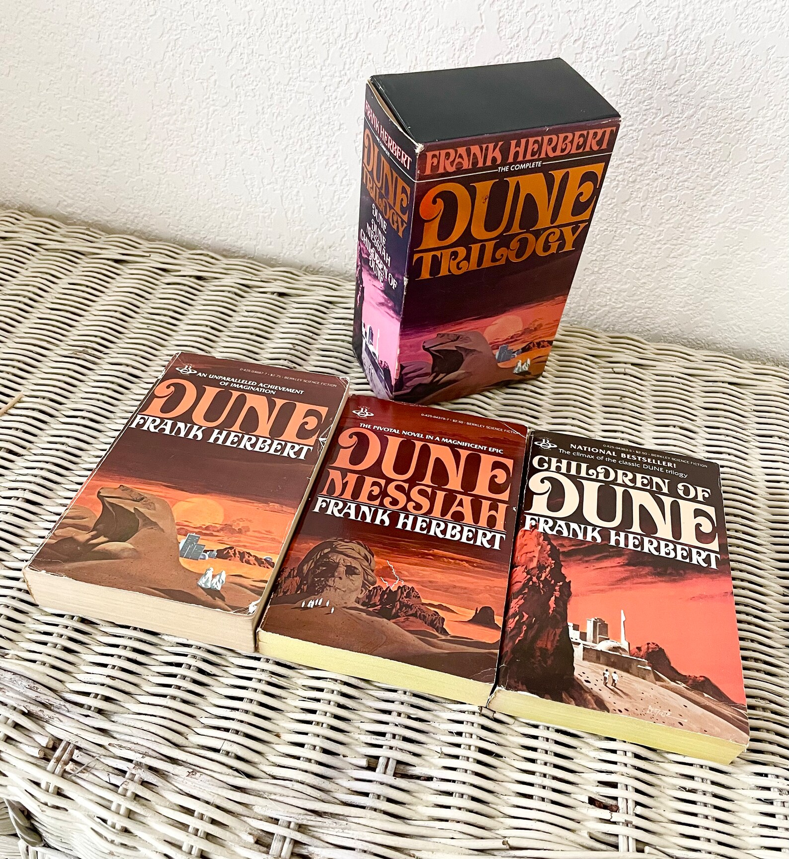 Vintage 1960s 1970s Dune Trilogy Box Set Paperback Collection Frank ...