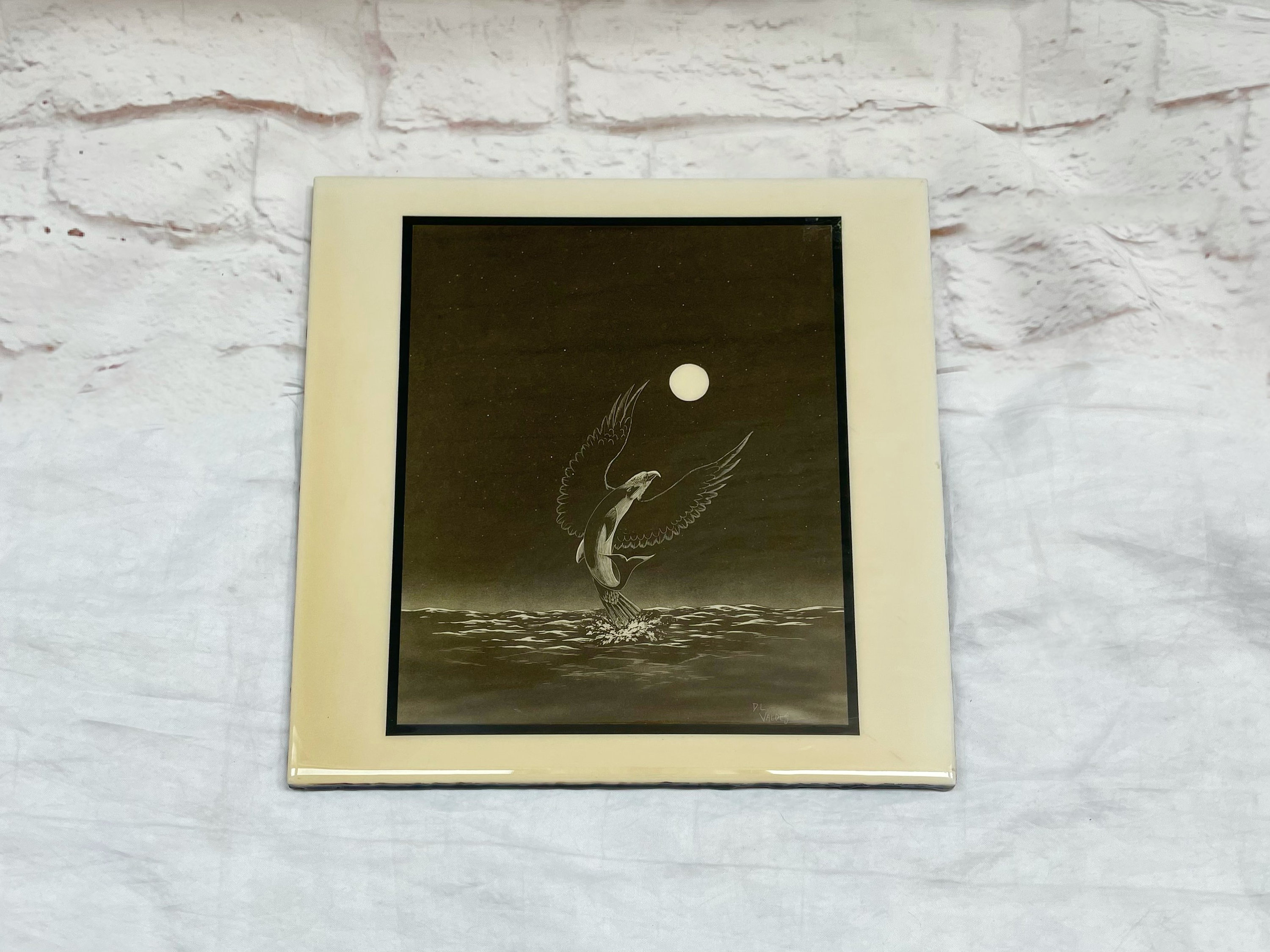 Vintage 12” Large D.L. Valdez Native American Dolphin Eagle Limited ...