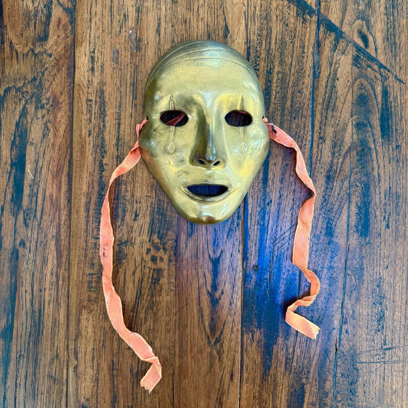 Art Deco Metal Mask - Etsy