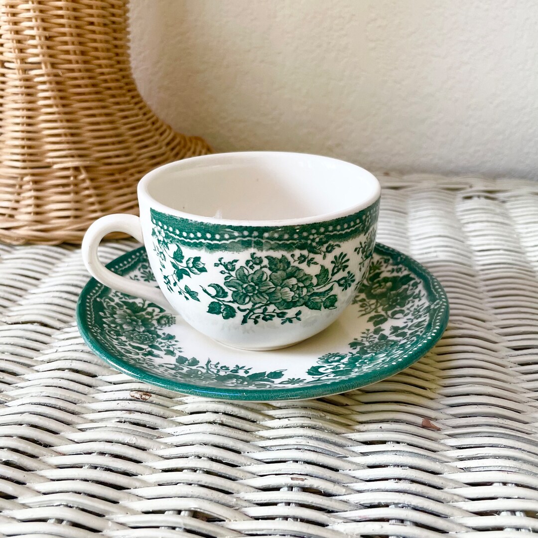 Vintage Claytan Green Vineyard Tea Coffee Cup & Saucer Set - Etsy