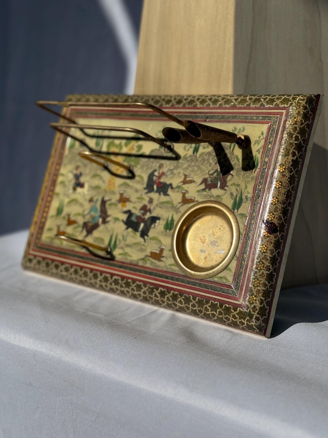 Persian Lacquer Work Pen and Card Holder - Etsy