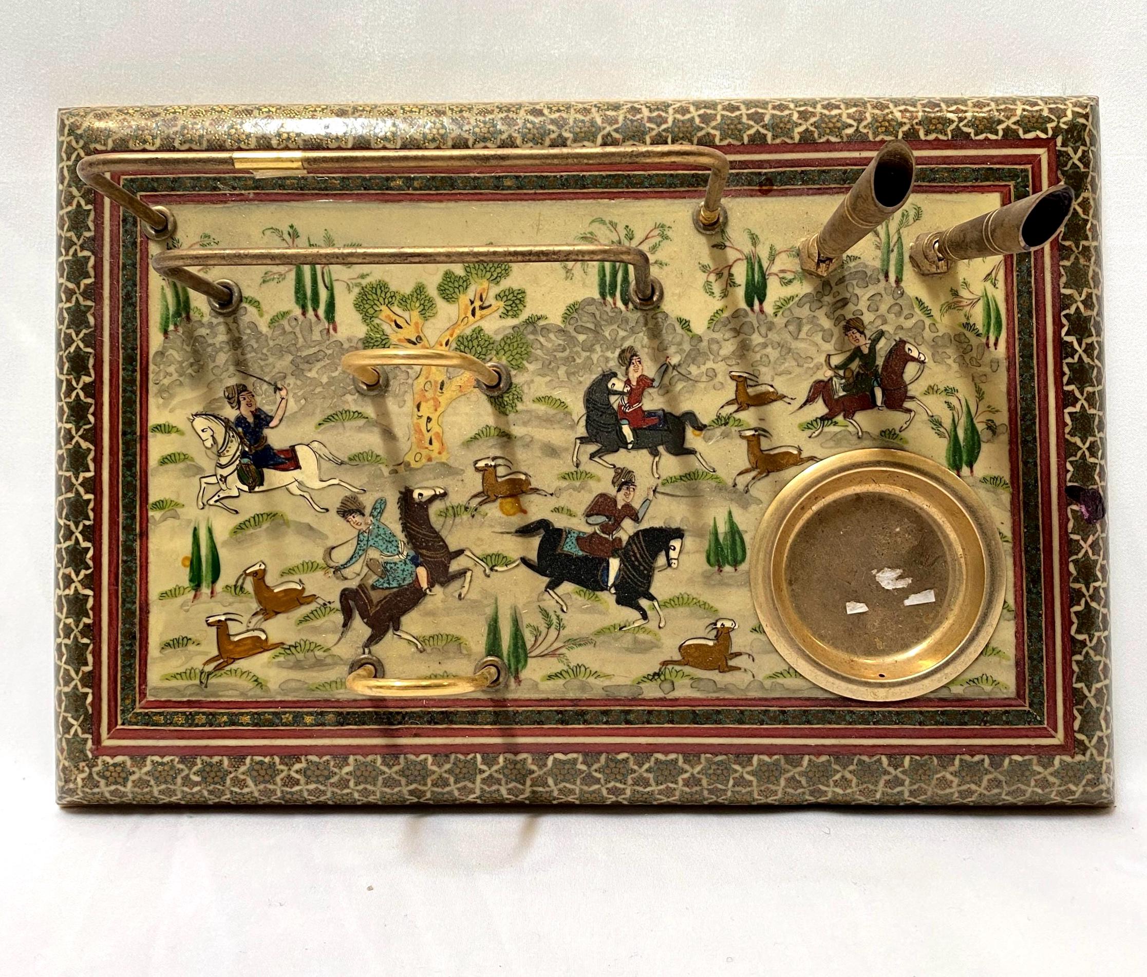 Persian Lacquer Work Pen and Card Holder - Etsy