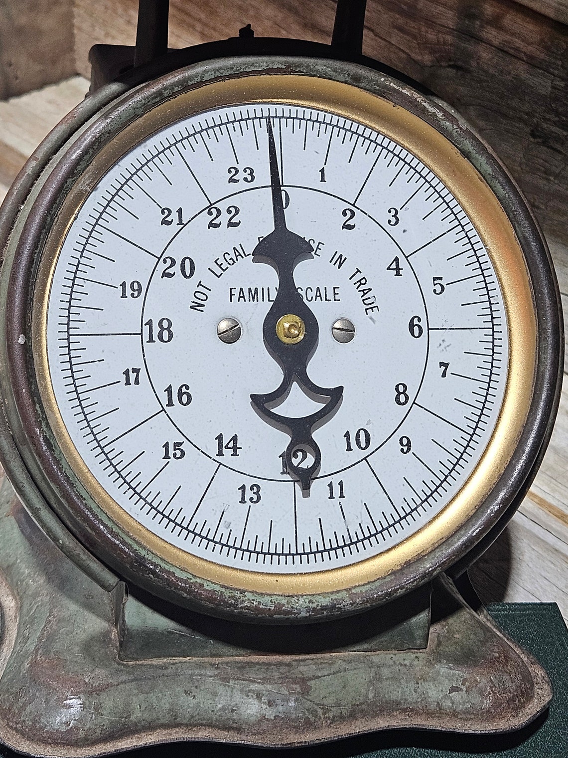 Vintage Pelouze Scale, Green Kitchen Scale, Family Scale, Farmhouse ...