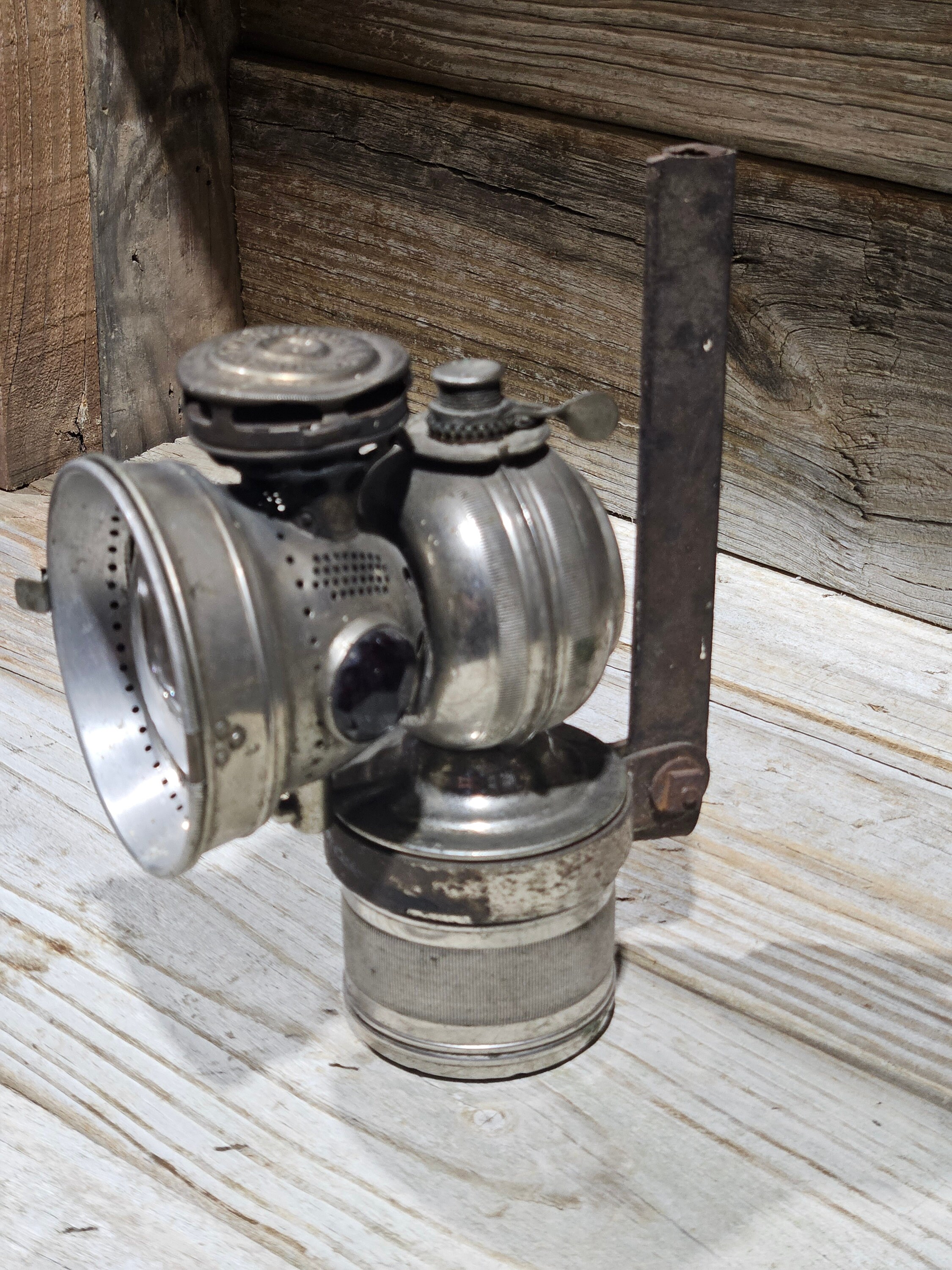 Antique Carbide Bicycle Lamp, Rare Antique Lamp, 20th Century Mfg Lamp ...