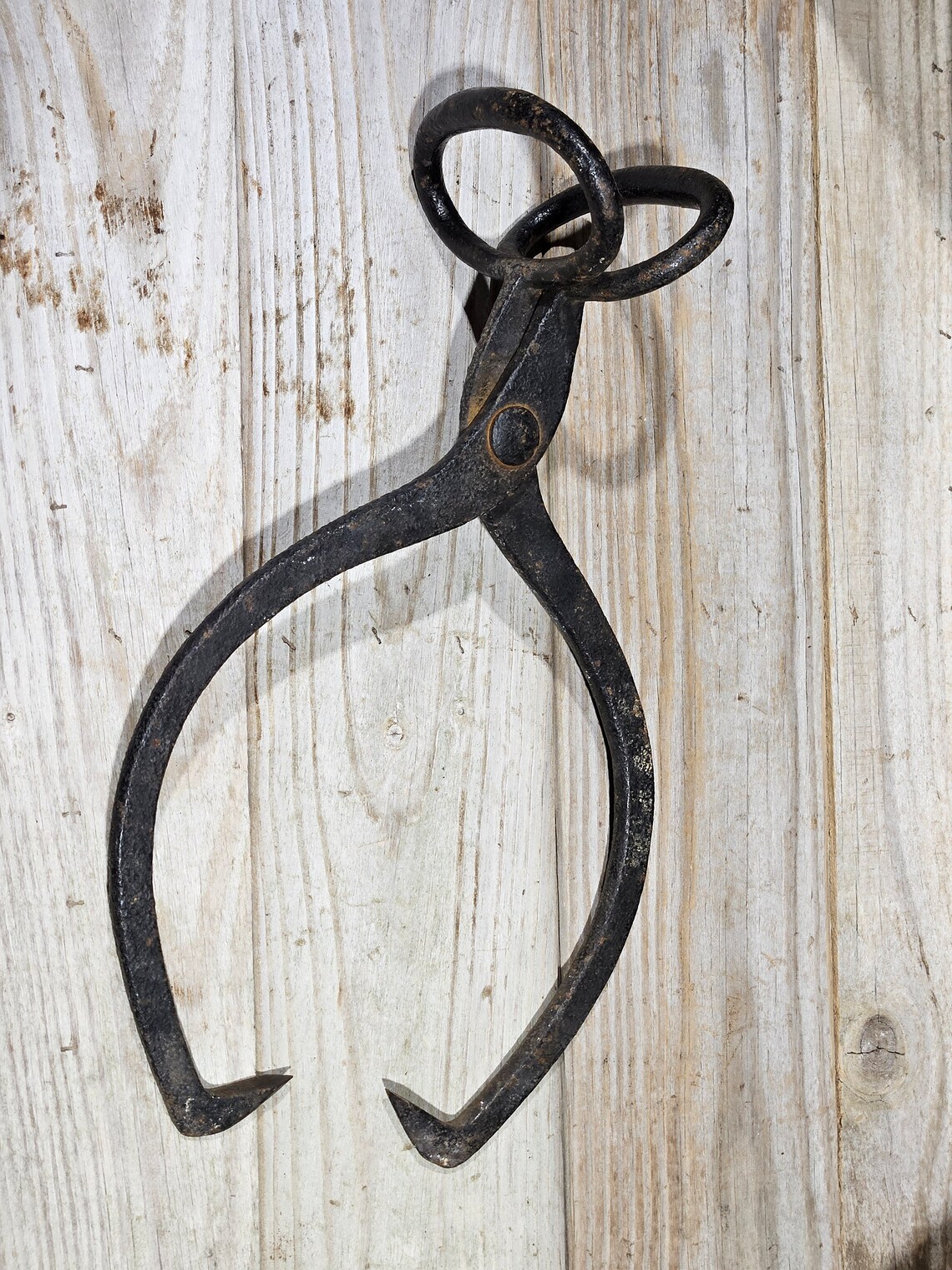 Antique Iron Ice Block Tongs, Large Ice Block Tongs, Ice Block Tongs ...