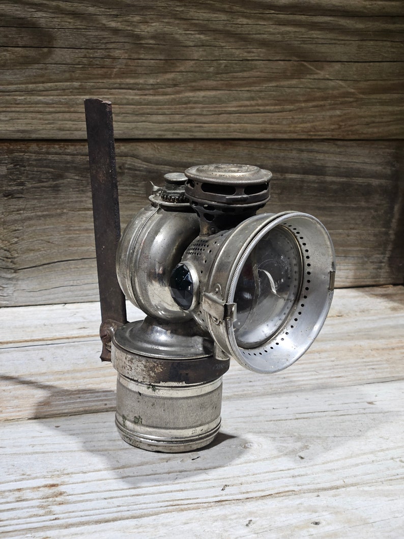 Antique Carbide Bicycle Lamp, Rare Antique Lamp, 20th Century Mfg Lamp ...