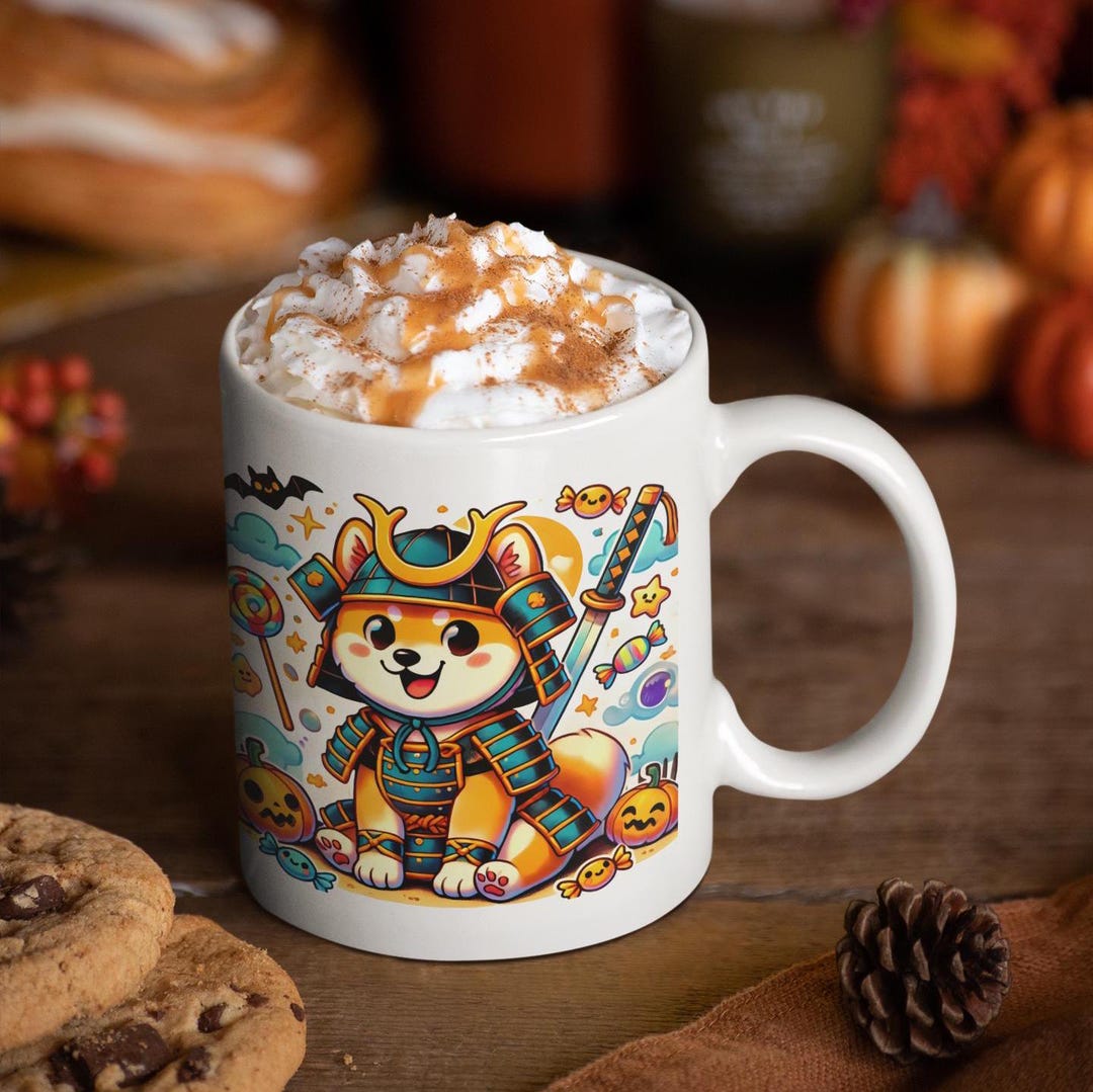 Personalized Shiba Inu Mug, Halloween Gift, Cute Shiba Inu Lover Mug ...