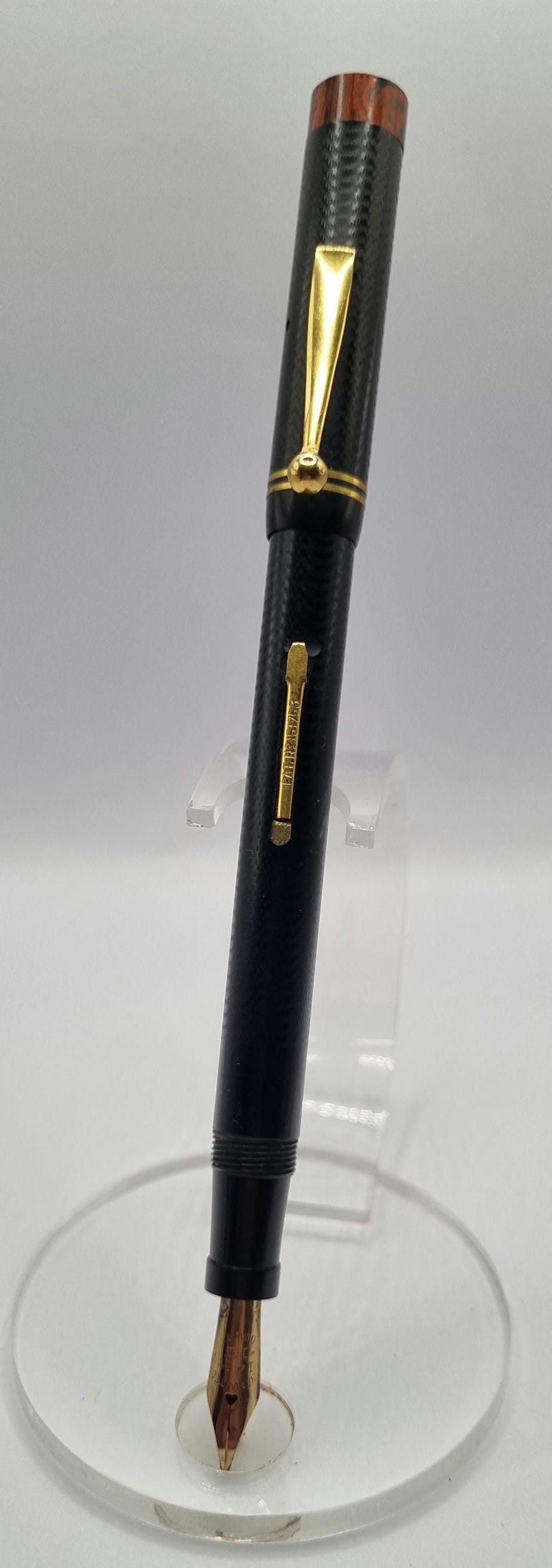 Extremely Rare 1920's Wyvern Flat Top, BHR Fountain Pen. With Red/black ...