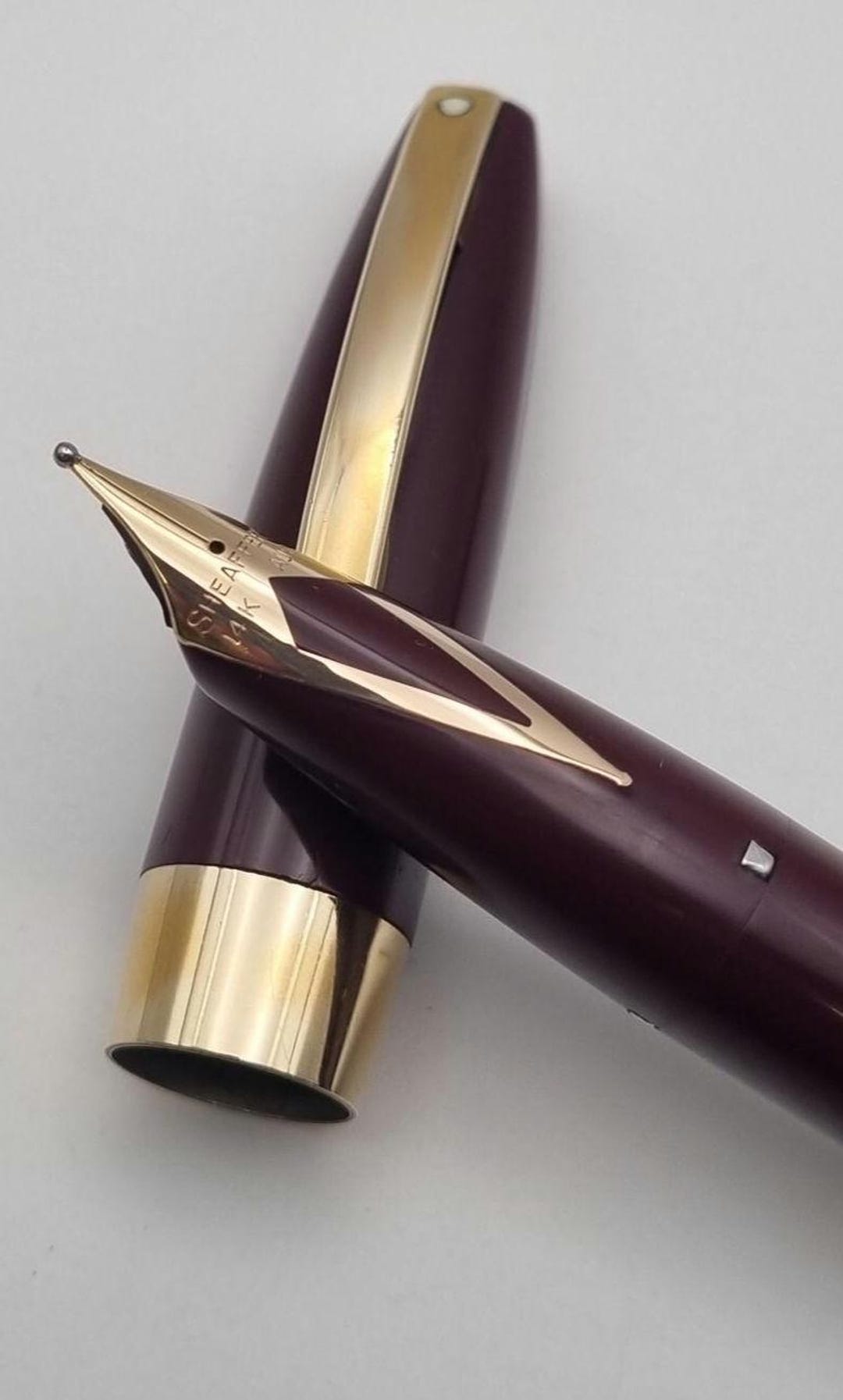 Vintage 1960's Sheaffer PFM III, Burgundy and Gold Fully Restored ...
