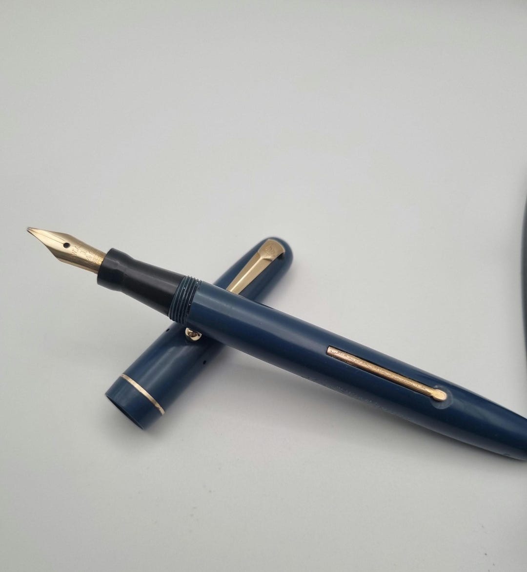 Vintage Swan 3170, Navy Blue, Fountain Pen. Fully Restored and Ready to ...