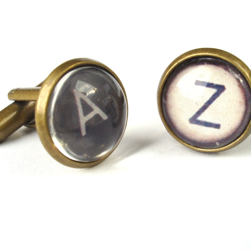 Letter Cufflinks - Etsy